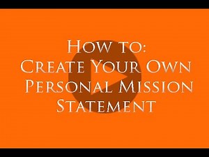 Your Personal Mission Statement