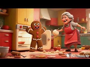 The Gingerbread Man | Funny Cartoon Story for Kids | Animated Fairy Tale