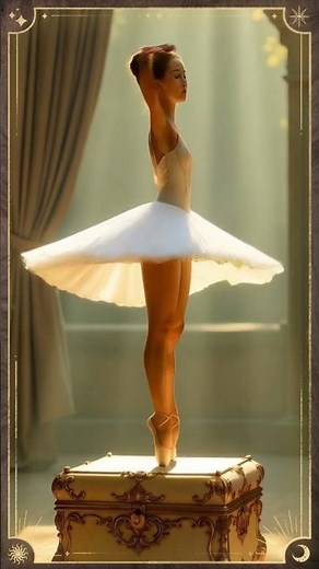 Beautiful Music Box Ballerina. # ballerina #balletdance #dancer #ballet #musicbox #aivideo #ai