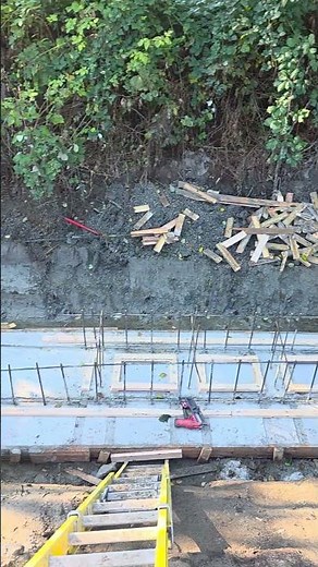 First steps for a Fish Ladder. #construction #concrete