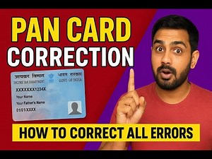 PAN Card Correction 2025 | PAN Card Update Name, Father Name, Sign & Photo, DOB, Email & Mob Num Etc