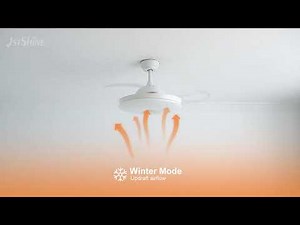 42" Invisible Ceiling Fan With Starry LED Light And DC Motor