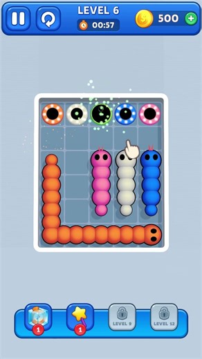 Oddly Satisfying: Untangling the Snakes! 🐍✨ Snake Out ASMR#youtubeshorts #snakegame #puzzlegame