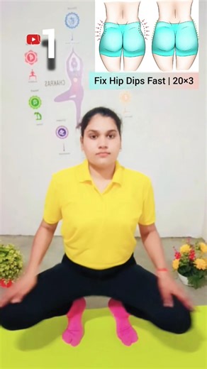 Hip Dips Workout at Home | Fast Results 💪 #motivation #shortvideo