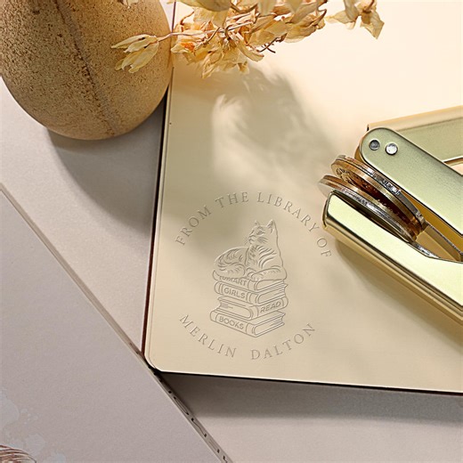 Floral Library Stamp,book Lover Gift,63 Designs - Etsy