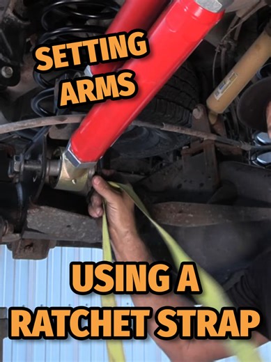 Install your control arms faster using a simple ratchet strap to line everything up clean and easy. You can check us out at www.core4x4.com, and if you’d like to see the full install, don’t forget to check out our YouTube channel! #offroad #offroadsuspension #suspension #offroading #heavyduty
