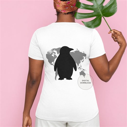 Penguin World Map SVG, Pesto the Penguin Silhouette, Global Penguin Travel Clipart, Funny Penguin Map Vector, Animal World Map Cut File - Etsy