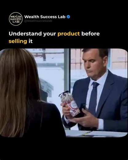Wealth Success Lab on Instagram: "Know what you’re selling before you try to sell it. In this clip from The Apprentice (BBC), a candidate falters in a crucial interview—not because she lacks confidence, but because she doesn’t fully understand the product she’s pitching. It’s a reminder that a strong sales pitch isn’t built on enthusiasm alone. Real impact comes from clarity, credibility, and deep product knowledge. When you truly know what you’re offering, you can speak with confidence, handle 