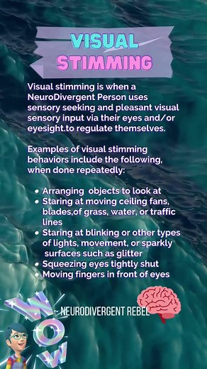 Understanding Visual Stimming for Neurodivergent Individuals