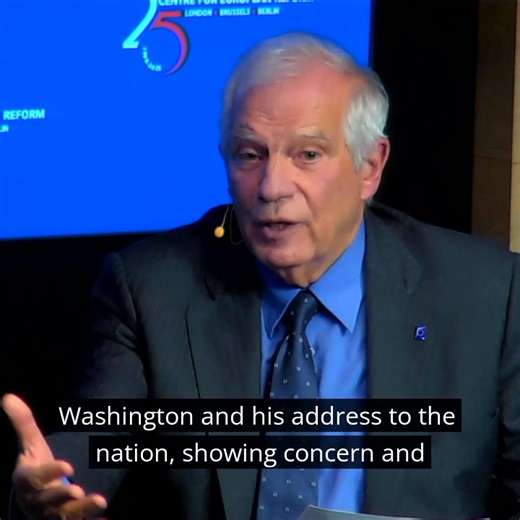 Josep Borrell Fontelles spoke with Charles Grant at our conference on 'Europe and the world' in Brussels last week. One of the topics they discussed was the current situation in #Gaza. You can watch the full video of our conference here: https://buff.ly/3siv9ps | Centre for European Reform | Facebook