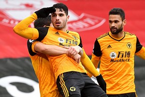 Pedro Neto reacts after comments from Wolves teammate Ruben Neves