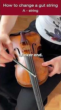 Baroque Violin: How to change a string