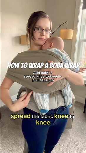 How to Wrap a Boba Wrap | Step-by-Step Baby Wearing Tutorial | Quick & Easy! #newborn #boba
