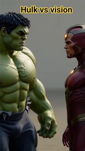 hulk vs vision fight #shorts