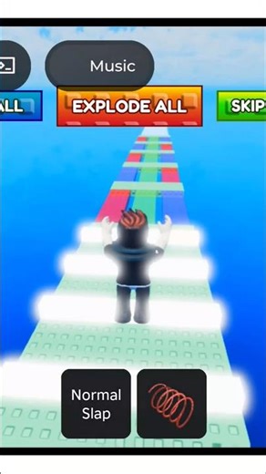 Scary Smile Slap Tower #roblox