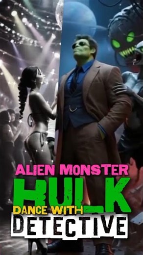 Detective Hulk Dance With Alien Monster 👽🔥