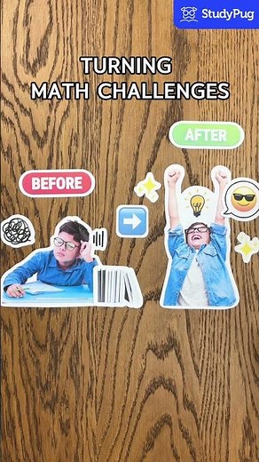 StudyPug turns math frowns upside down! 😊➡️😁