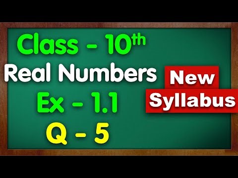 Class 10 Ex 1.1 Q5 Real Numbers | Chapter 1 Maths | New Syllabus Mansi mam | Green Board 10Th