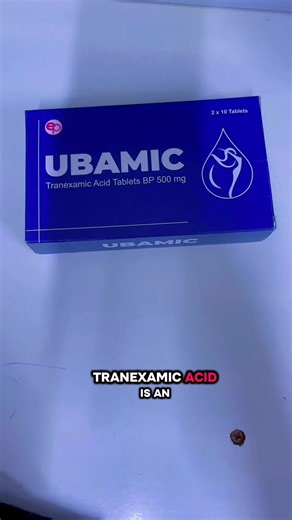 Tranexamic acid helps stop or reduce excessive bleeding. It’s commonly used for heavy periods, nosebleeds, after surgery, or in injuries to control bleeding. #TranexamicAcid #StopBleeding #HeavyPeriods #NosebleedRelief #HealthTips