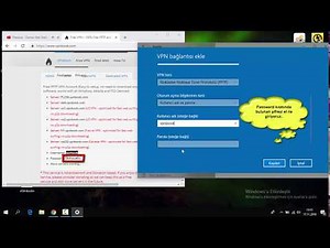 Windows 10 VPN Kurulumu - Setup VPN on Windows 10