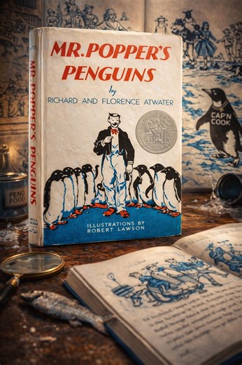 Mr. Popper's Penguins – 1988 Edition, Robert Lawson Illustrations - Etsy