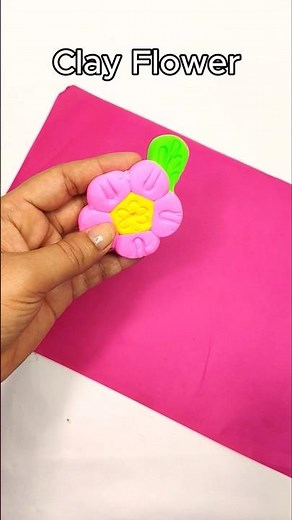Beautiful Clay Flower Making | Easy DIY Flower Craft | Craftpodia
