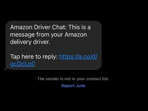 Real or Scam Text: AMAZON Driver Chat A Message From The Delivering Your Packages Tap Here to Reply