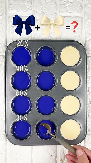 “Creamy Midnight Blue Gradient Palette | Unique Color Mixing Experiment” #colormixing #colorpalette