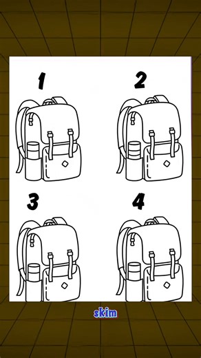 One bag pack refuse to follow the pattern, can you find the which one. #quiz #riddles #QuizChallenge #usareels #ukreels #canada | Mistake Hunters Pro