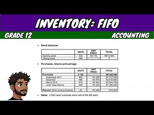 Inventory: FIFO: (Grade 12 Accounting)