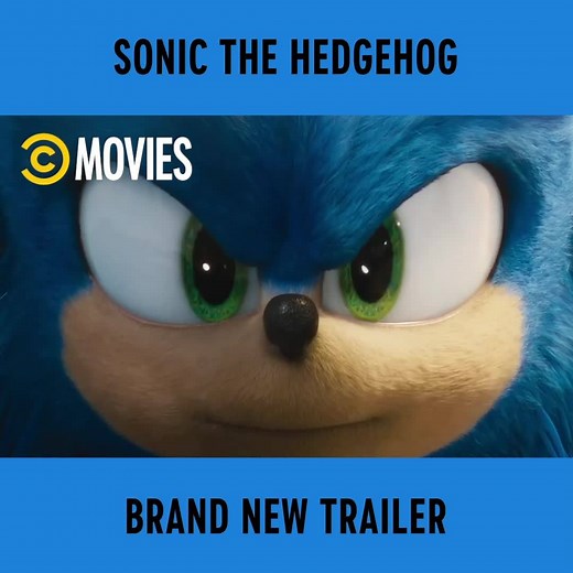 Sonic The Hedgehog is FINALLY here to show off his new look (since ya'll hated the last one so much 😂) What do you think? Bigger eyes, smaller teeth... we're into it 💨 | Comedy Central UK