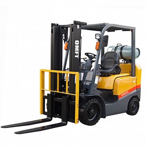 [Hot Item] China 2.5ton Gasoline Lp Gas Dual Fuel Forklift Trucks with Side Shift Solid Tyre Tcm Technical Petrol LPG Forklift