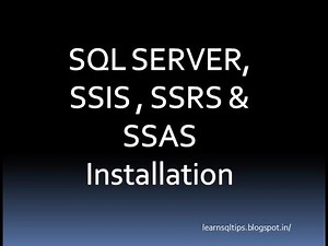 sql server - SSIS-SSRS-SSAS Installation