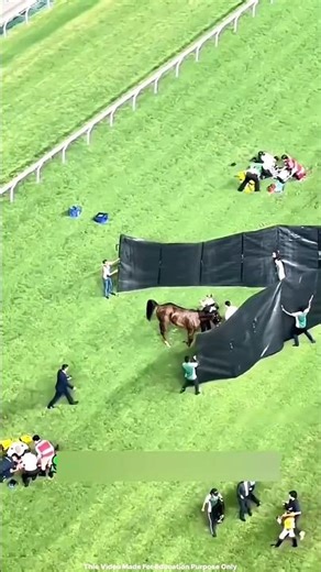 If You See This Black Cloth in Horse Racing… It’s Already Too Late 😔#shortvideo #viralvideo
