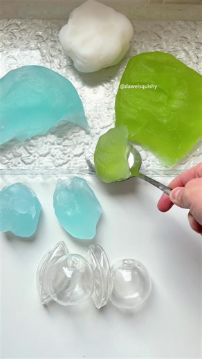 Coconut oil base #satisfying #handmade #stressball #diy #relaxing | stress ball