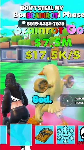 All *NEW* WORKING Admin CHEAT Codes In Don't Steal My Brainrot! (Fortnite) #shorts #fortnite