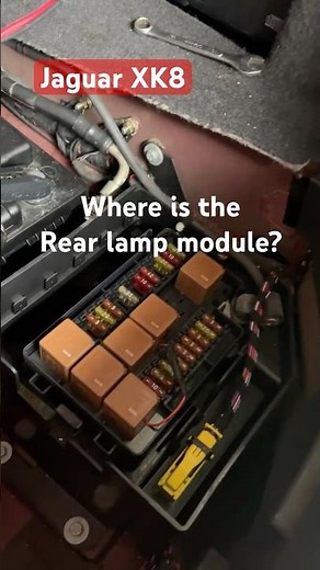 Jaguar XK8 Where is the rear lamp control module? To MY2001 XKR X100