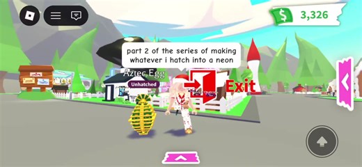 part 2 of the series the neon tegu coming up look out for the neon making #foryoupage❤️❤️ #adoptme #roblox