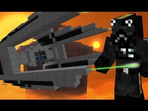 Star Wars/Rebels "TIE/IN interceptor" in Minecraft 1:1 + Batlefront 3 Gameplay