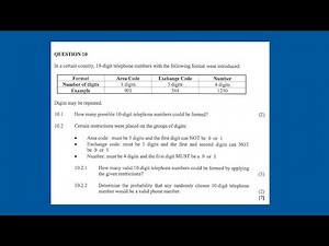 Probability, Counting Principle Grade 12 Mathematics November 2020