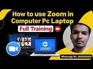 🔥 How to use Zoom in Computer Pc Laptop Full Training ?