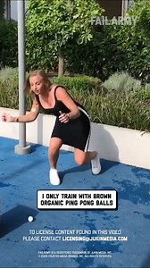 If you hard boiled your ping pong balls, this wouldn't happen... 🤪 🤣 #couplegoals #fitcouple #fitness #fitnessmotivation #fail | FailArmy