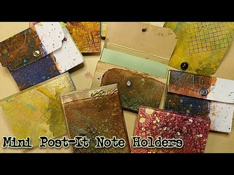 MINI POST IT NOTE HOLDERS - TUTORIAL - BEGINNER FRIENDLY - GREAT FOR CRAFT FAIRS
