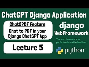 Chat to PDF ChatGPT Application with Python Django