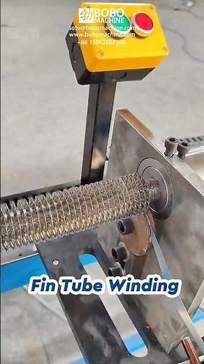 How To Make Wrapped Crimped Fin Tube Winding On Pipe Machine