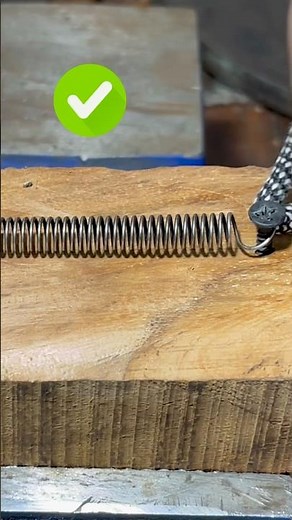 Be sure to remember this trick! How can the spring be stretched easily and quickly?