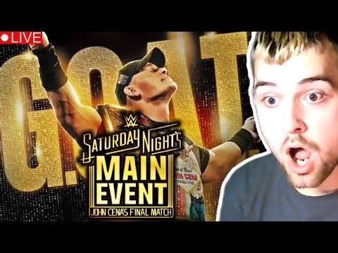 🔴 JOHN CENA'S FINAL MATCH!!! | WWE Saturday Night's Main Event LIVESTREAM/WATCHALONG #lasttimeisnow
