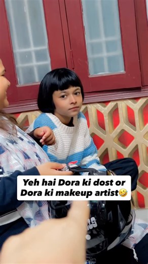 Samara Hayat🧞‍♂️ on Instagram: "Dora ki makeup artist🤣 #dora #entertainment #foryou"