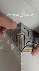 Examine how borders and mouldings are flawlessly fitted on corners using a clever and advanced technique. #interiordesign #interior #viralreels #trendingreels #architecture #homedecor #interiordesign 👍💫🔥🎉🔨 | Sunrise Interiors