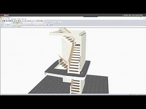 Demo L shape Stair with Section Stairs
